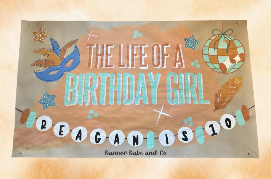 Life of a birthday girl banner – Banner Babe and Co